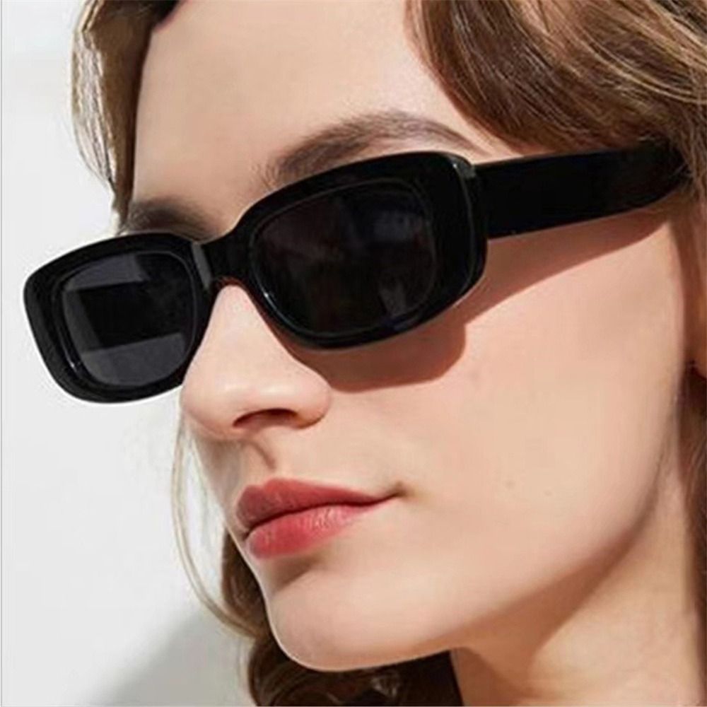 Retro Rectangle Sunglasses for Women Men Trendy Candy Color Sunglasses ...