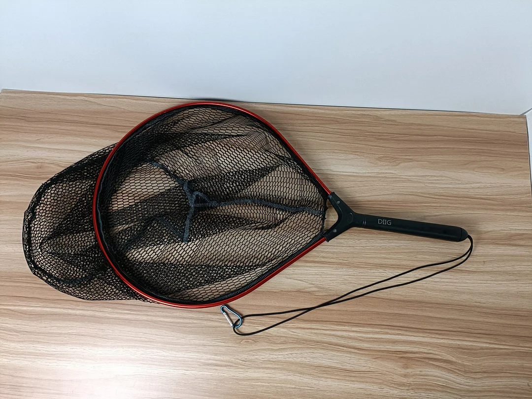 DIIG Fishing Nets Aluminum Landing Net Fly Fishing Fish Protector Nylon ...