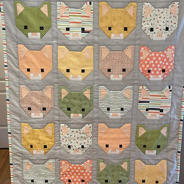 Cute CAT Quilt BLOCK Pattern