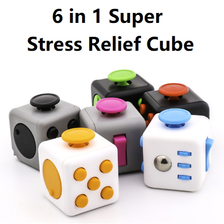 Super 6-in-1 stress relief cube for OCD