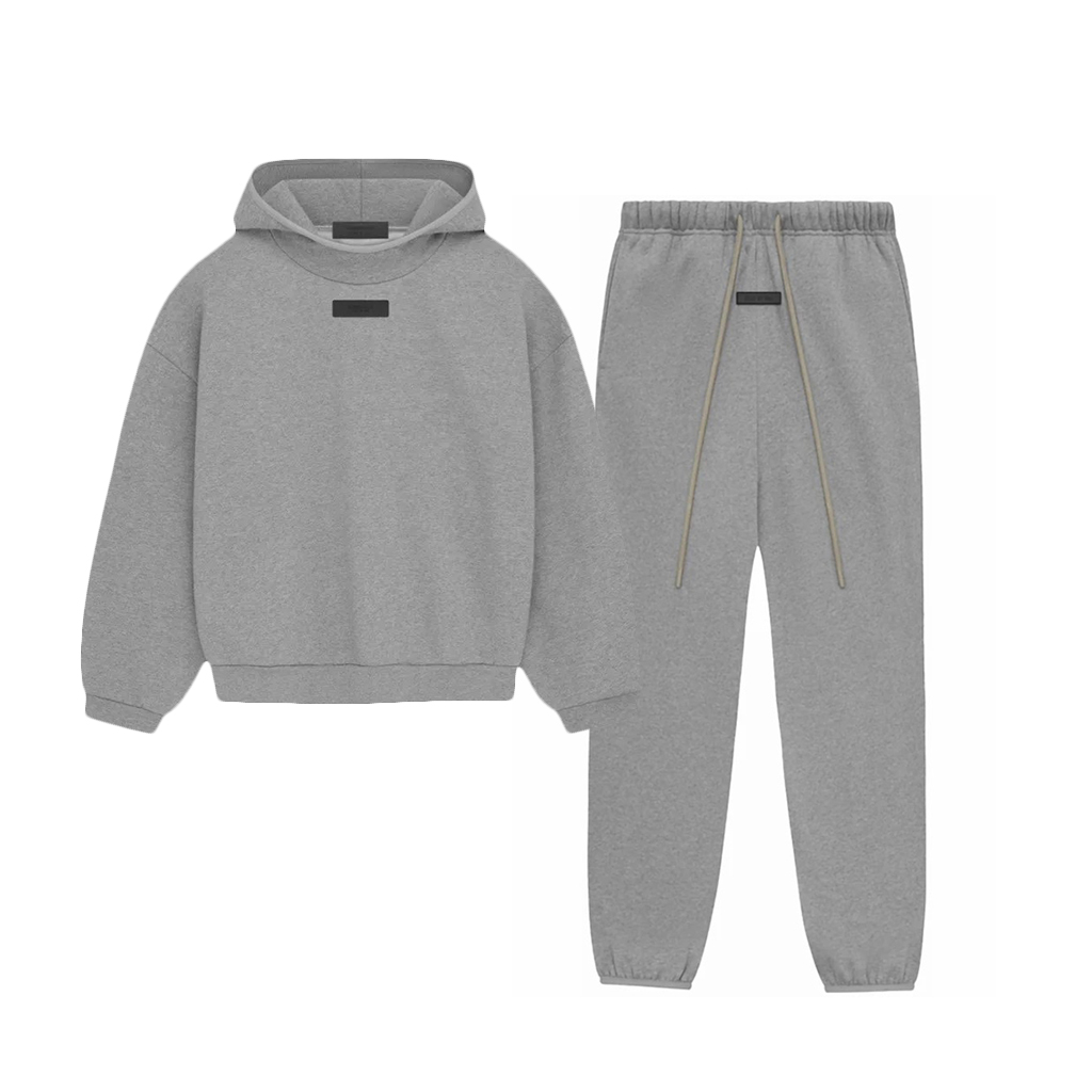 Essentials FW23 Hoodie & Pants Set DARK HEATHER OATMEAL