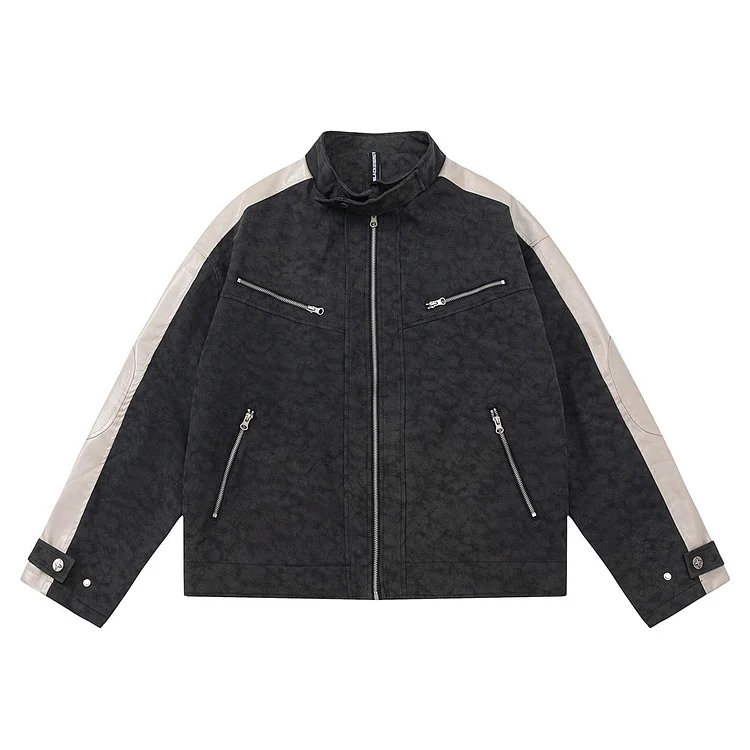 Unisex Jacket Fall Contrast Color Jacket
