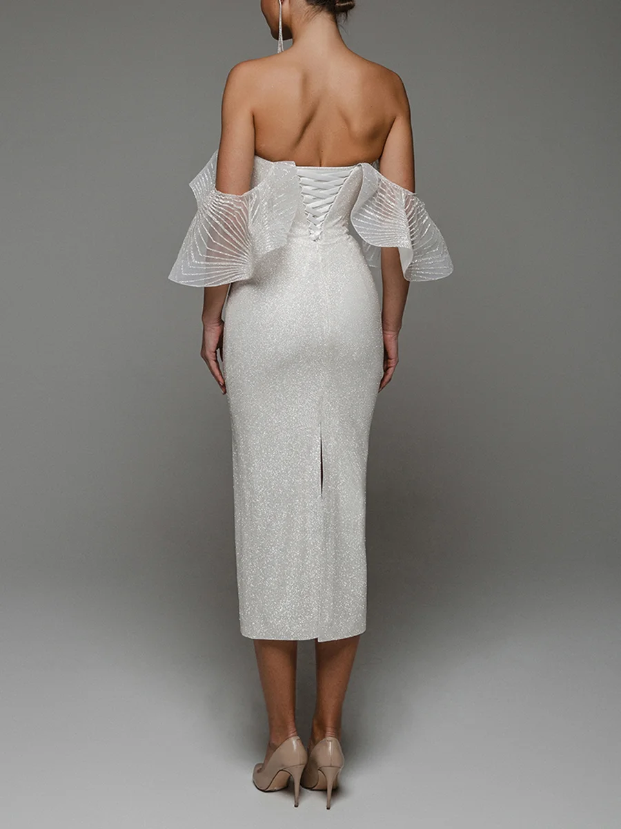 Stylish and elegant tube top dress