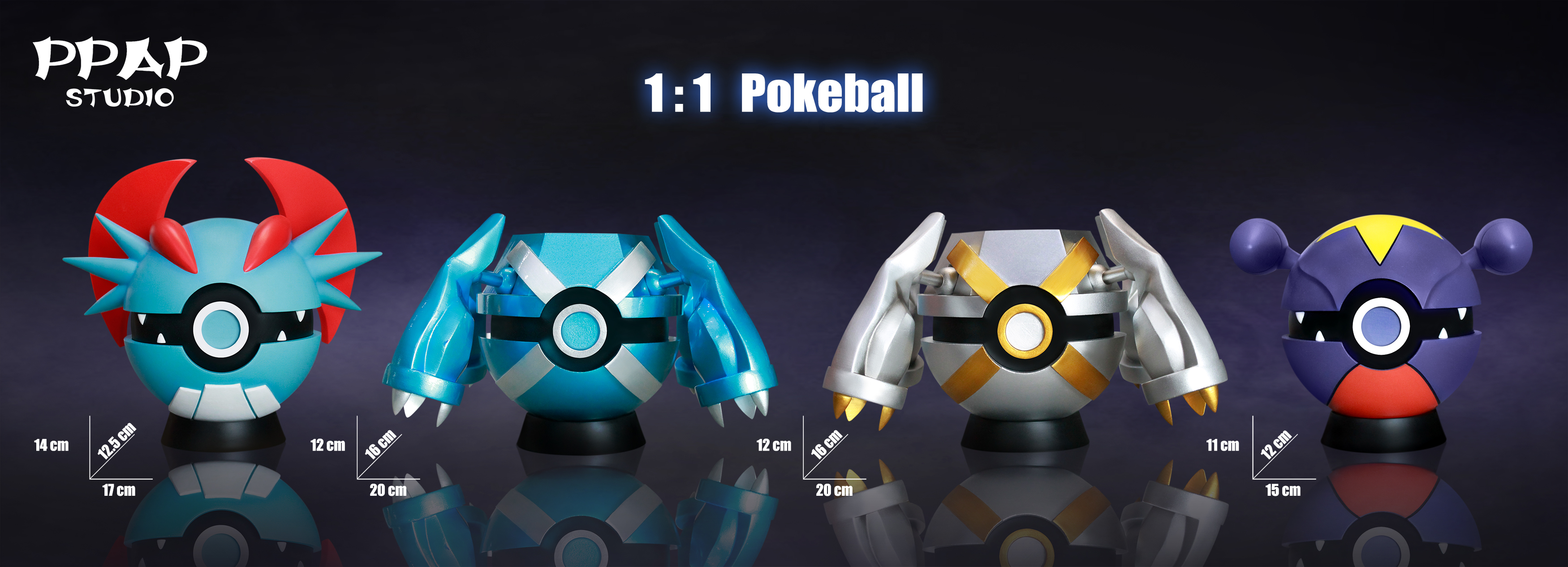 1/1 Scale Pokemon Style Poké Ball 002 - Pokemon Resin Statue - PPAP ...