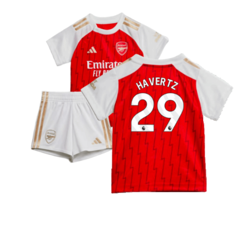 Arsenal Kai Havertz 29 Kids Home Shirt Mini Kit 2023-2024