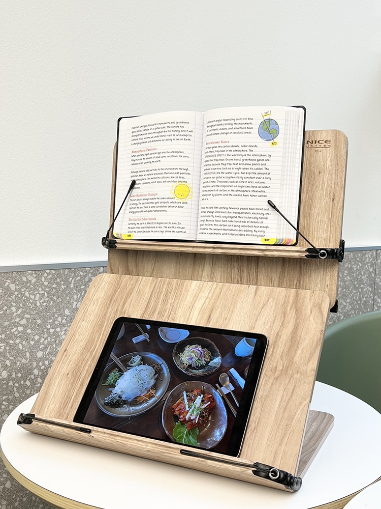 Multifunctional Solid Wood Double-layer Reading Stand