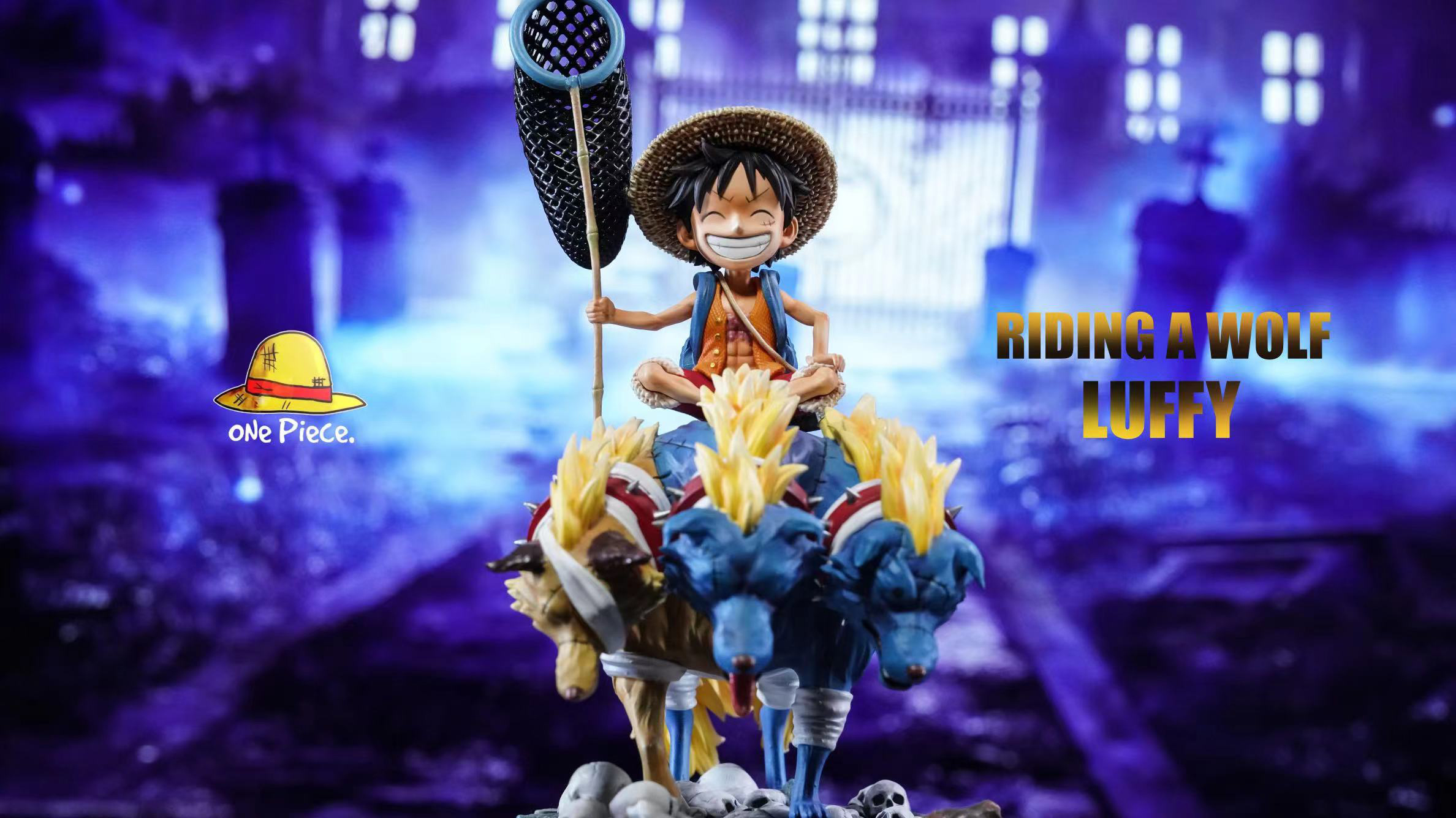WCF Scale Cerberus Riding & Monkey D. Luffy - ONE PIECE Resin Statue ...