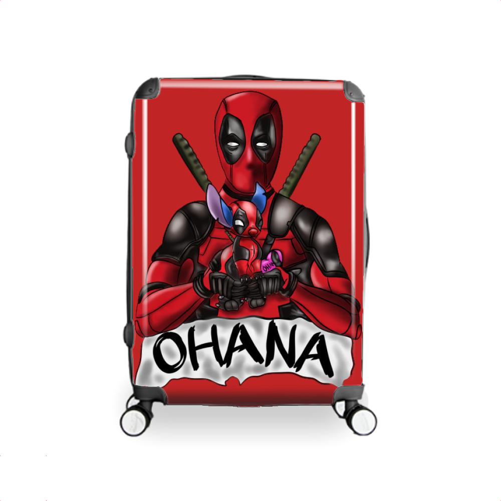 Ohana Deadpool And Stitch, Lilo and Stitch Hardside Luggage