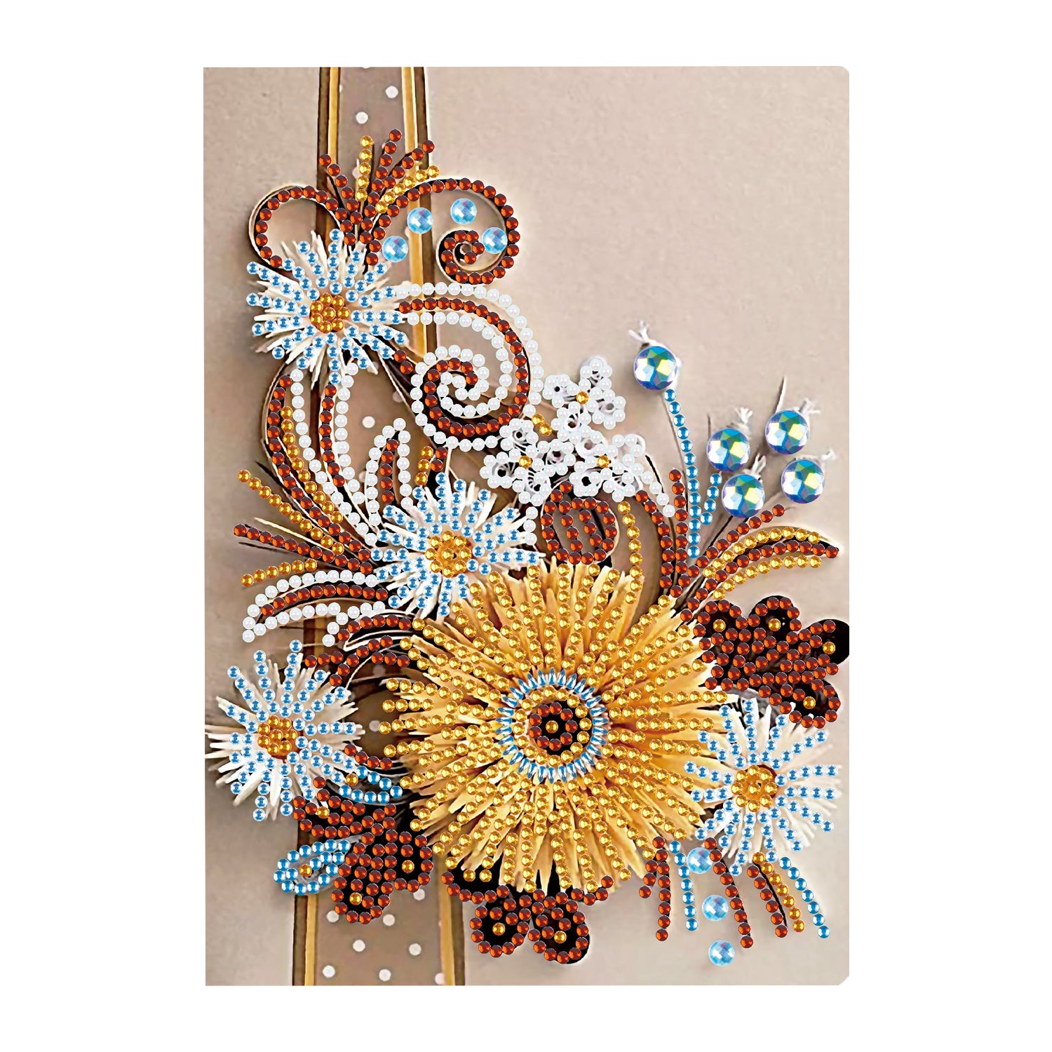 A5 5D Notebook DIY Special Shape Rhinestone Diary Book | Flower