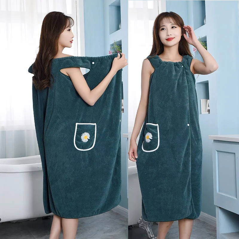 🔥3rd Anniversary Sale-Quick Dry Absorb Water Wearable Bathrobes(New ...