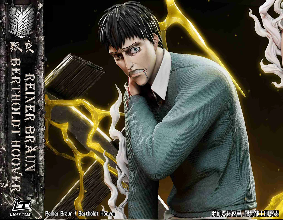 1/6 Scale Reiner Braun & Bertolt Hoover - Attack On Titan Resin Statue ...