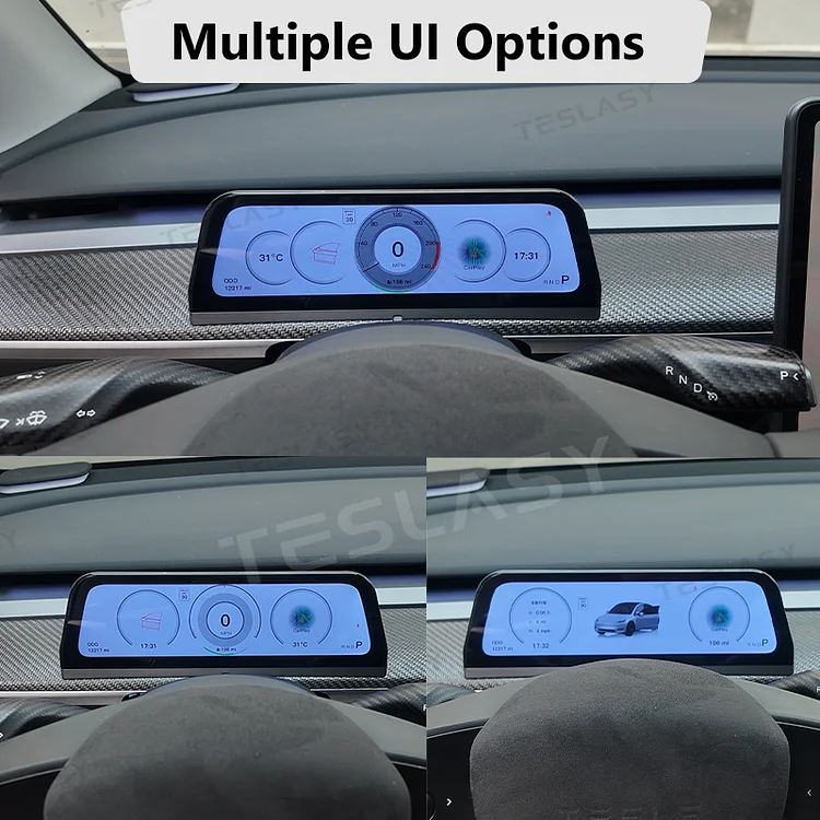 TESLASY Model 3 / Y 9.6-inch CarPlay Instrument Cluster Head-up Display