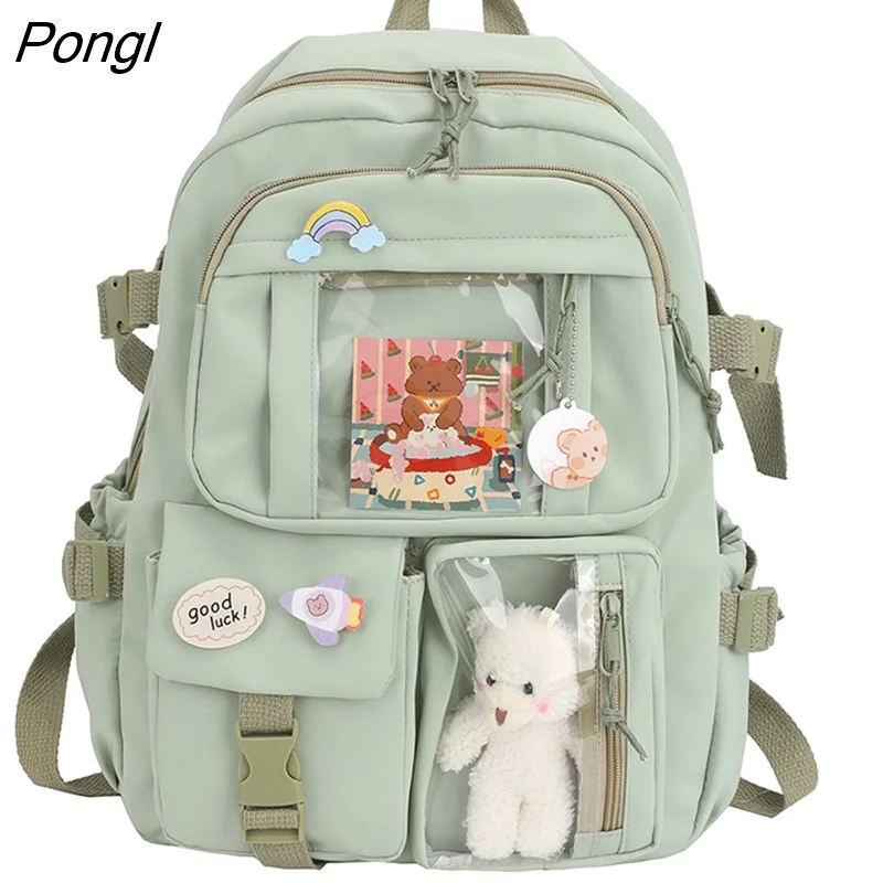 Pongl High School Girls Backpack School Bags For Teenage Girls Multi ...