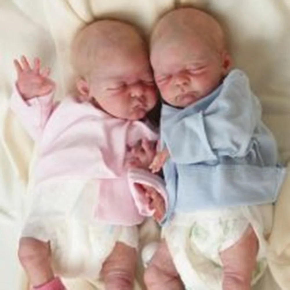 22'' Real Lifelike Twins Rebecca and Lydia Reborn Baby Doll Gril
