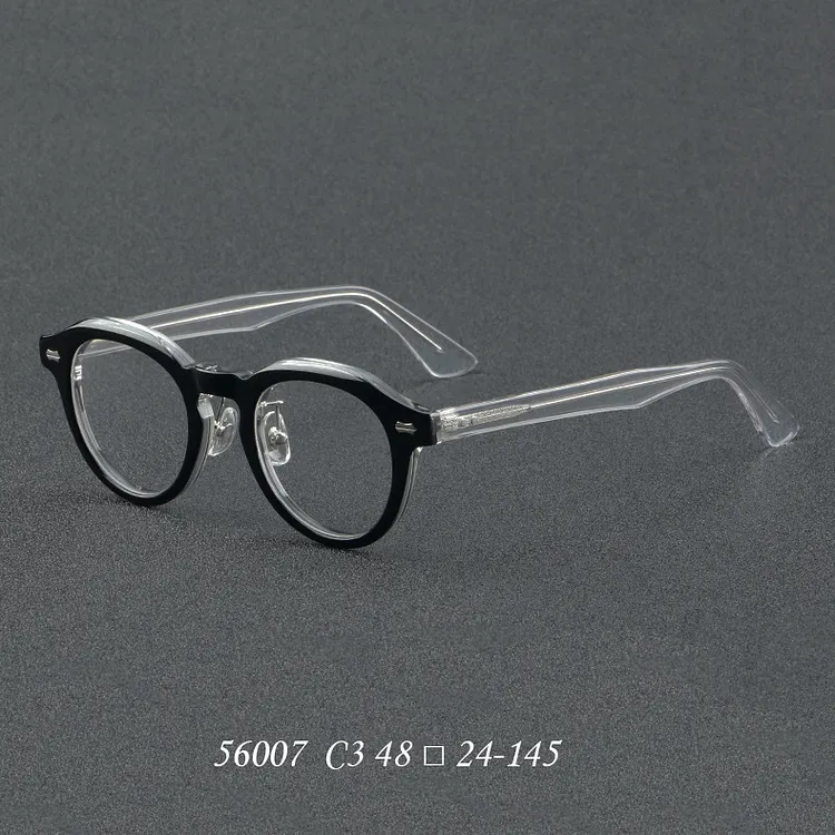 Japanese Acetate Round Tortoise Eyeglasses Frames Men Glasses Designer ...