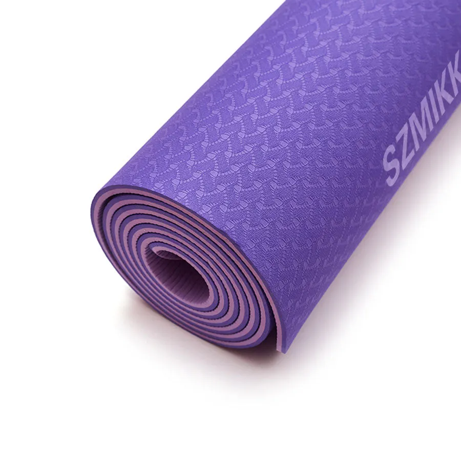 SZMIKKO Personal Exercise Mats Non-Slip Fitness Exercise Mat 4mm Thick ...