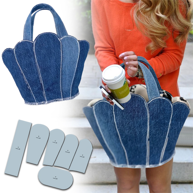 DIY Shell Tote Bag Template-With Instructions