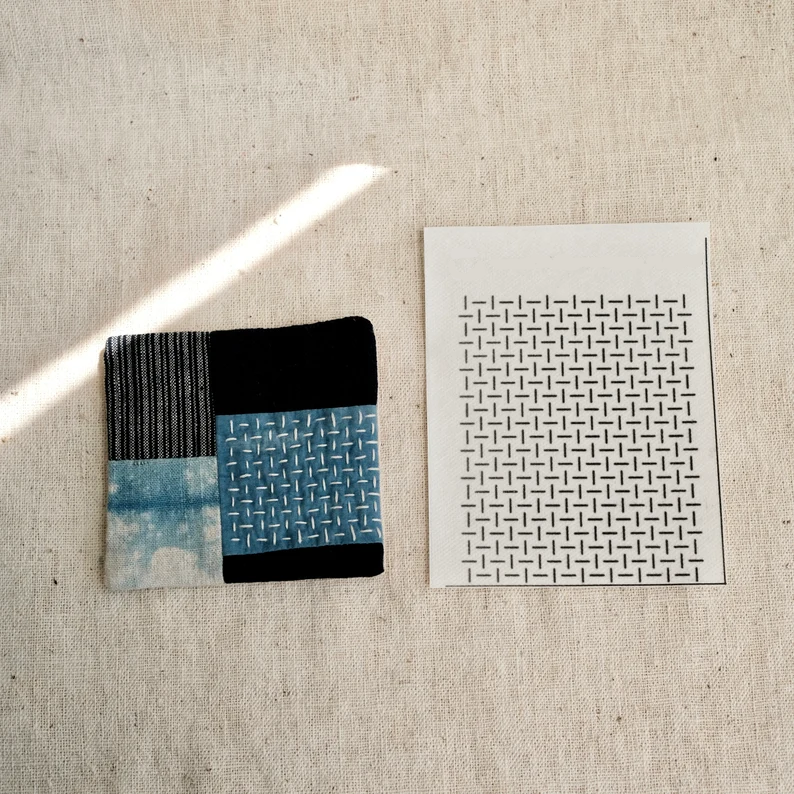 Visible Repair Transfer Sashiko Patterns