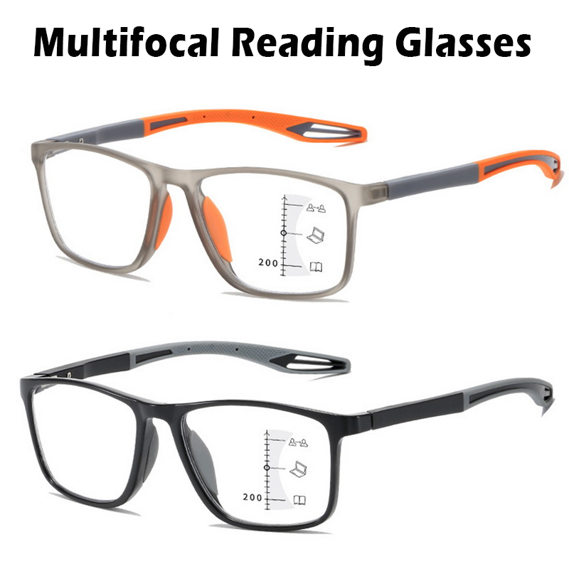 Anti-blue Light Multifocal Reading Glasses for Men Women Progressive ...