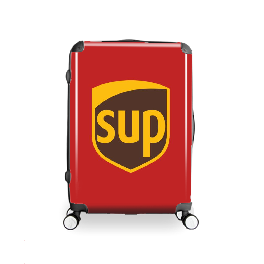 UPS SUP, Logo Parody Hardside Luggage