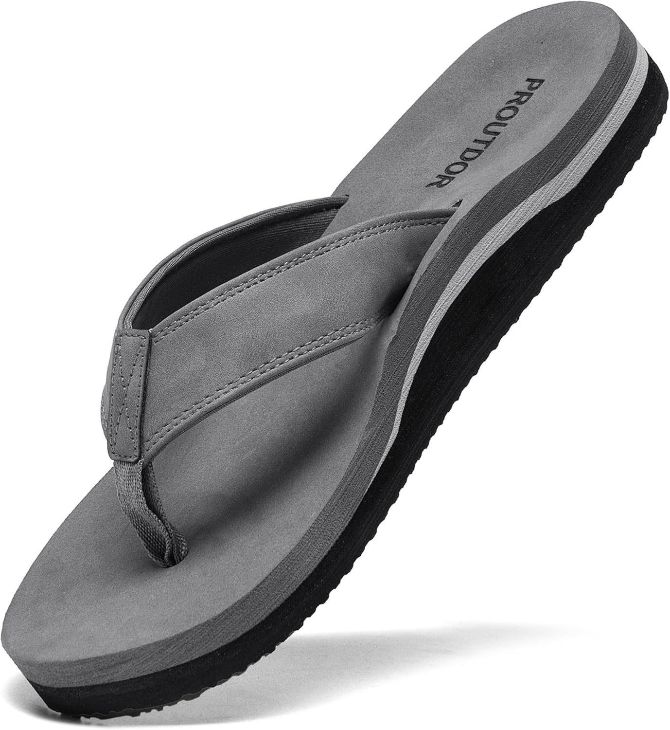 GAR BETHE Men's Wide Flip Flop With Orthotic Arch Support Athletic ...