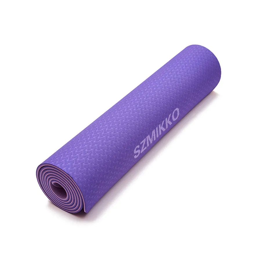 SZMIKKO Personal Exercise Mats Non-Slip Fitness Exercise Mat 4mm Thick ...
