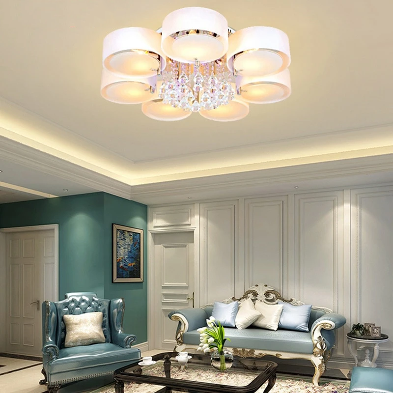 Modern Crystal Ceiling Lights Living Fashionable Design Light Dining ...