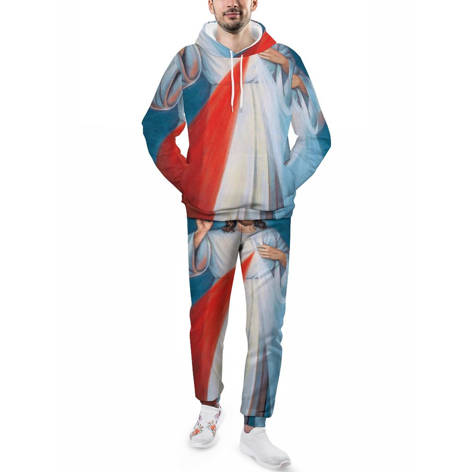 SFNEEWHO Jesus Christ Divine Mercy Sacred Heart Of Jesus Men's ...