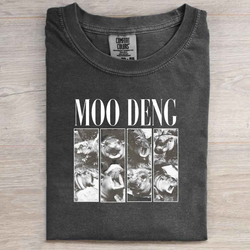 Retro Moo Deng Tee