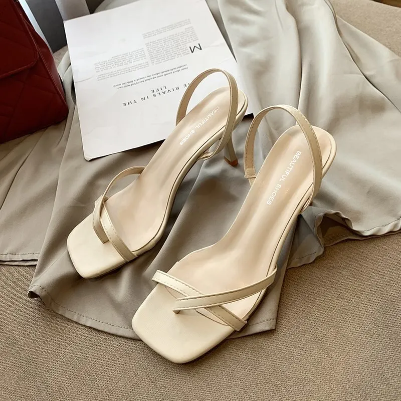 Yyvonne 7CM High Heel Sandals Women's Thick Section 2022 New ...