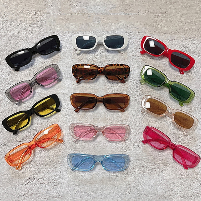 Summer Vintage Small Square Sunglasses UV400 For Women Retro Classic ...