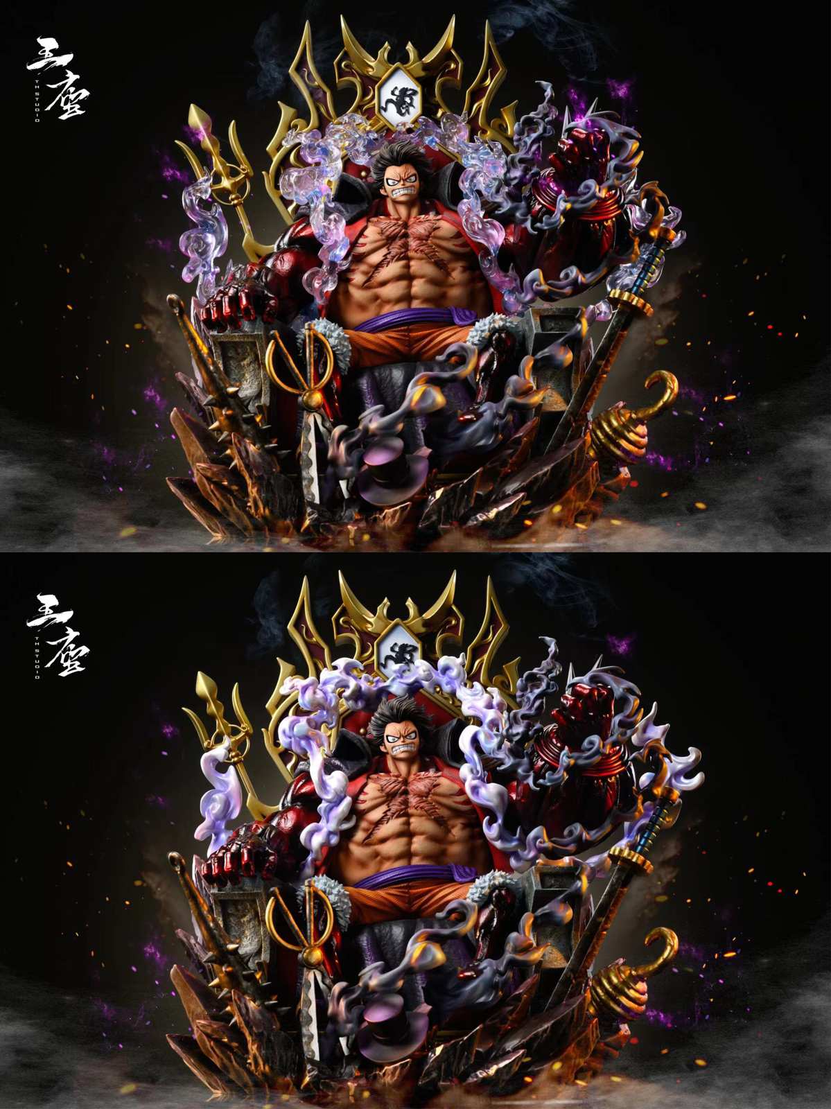 1/8 Scale Crowned Throne Monkey D. Luffy - ONE PIECE Resin Statue - T-H ...