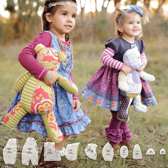 Sewing Templates Teddy Bear Sewing Pattern 10-Piece Memory Bear ...