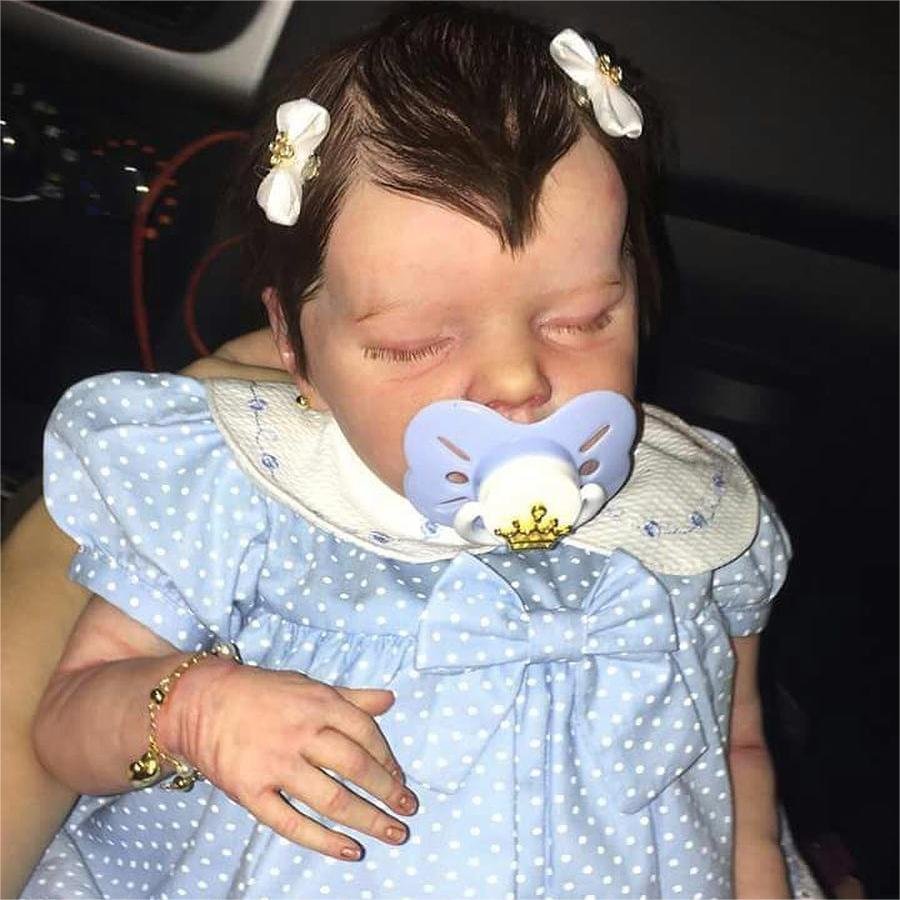 Flexible Solid Platinum Liquid Full Silicone Reborn Doll Baby Girl ...