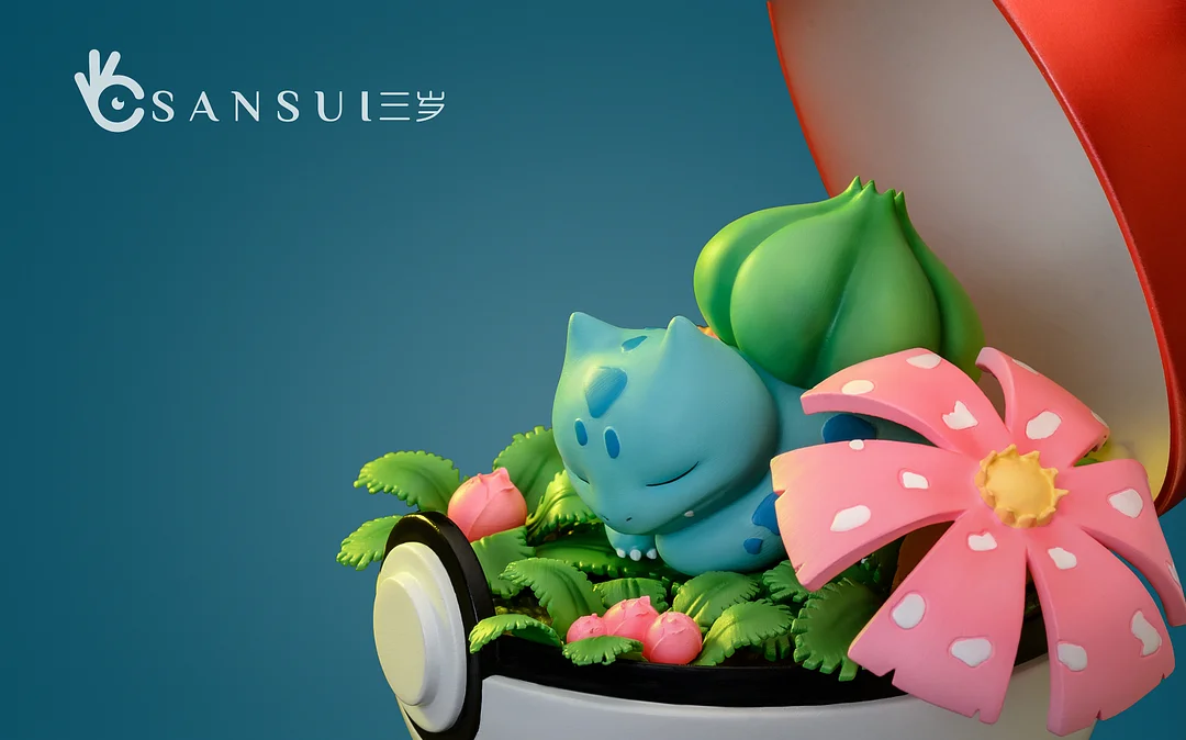 Bulbasaur's Poké Ball House - Pokemon Resin Statue - SANSUI Studios [In ...