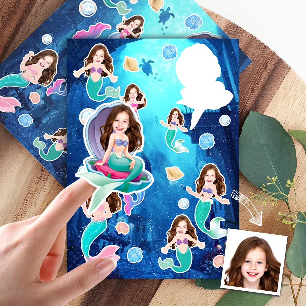 Custom Sticker Little Mermaid Princess Sticker