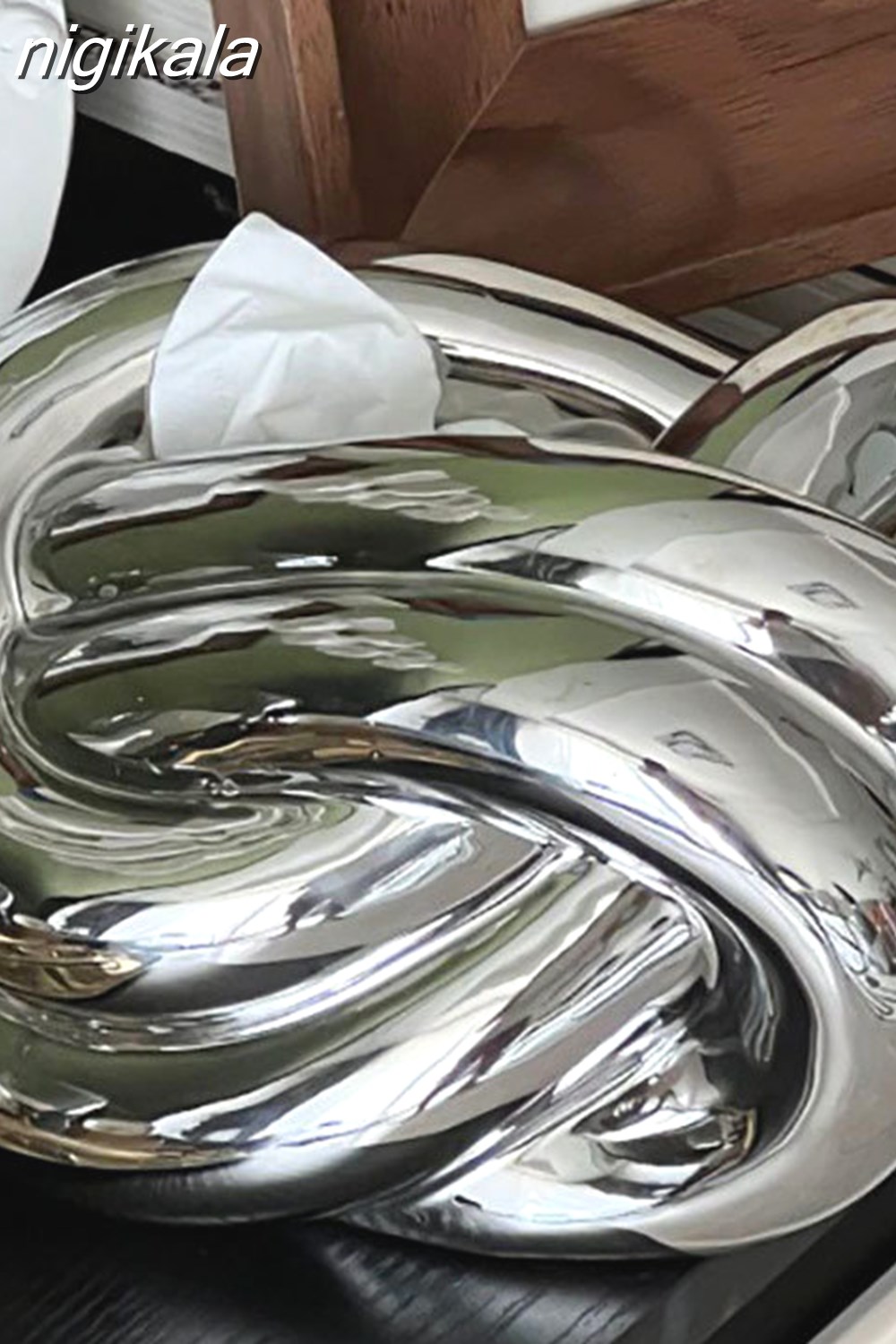 nigikala Twisted Knot Tissue Box Tissue Box Ceramic Paper Towel Case ...