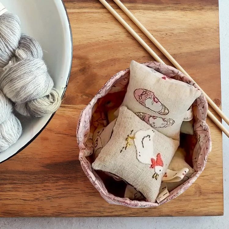 DIY Flower Basket Pattern - Included Instructions + Template