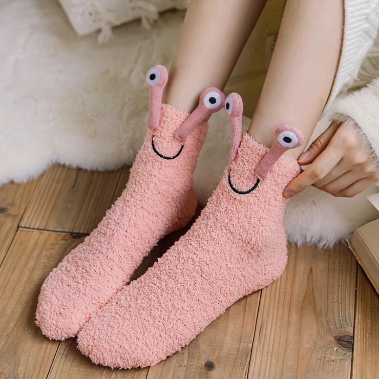 CARTOON FROG CORAL FLEECE SOCKS