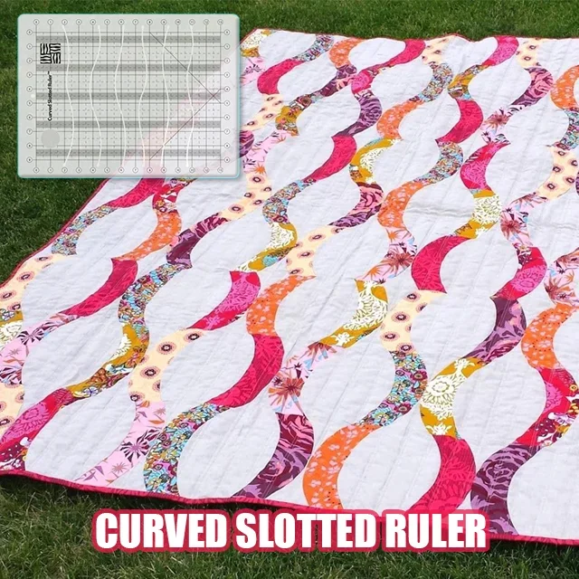Patchwork Quilt Curved Slotted Ruler (With Instructions)