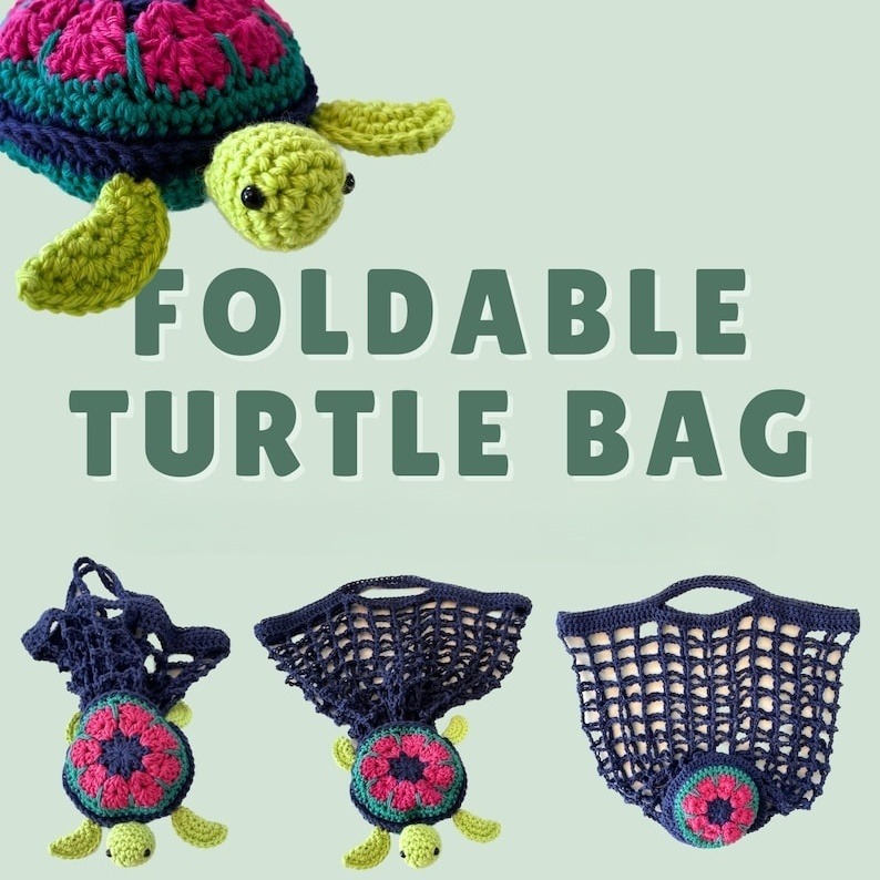 【2 Styles】Crochet Cute Foldable Bag Digital Patterns