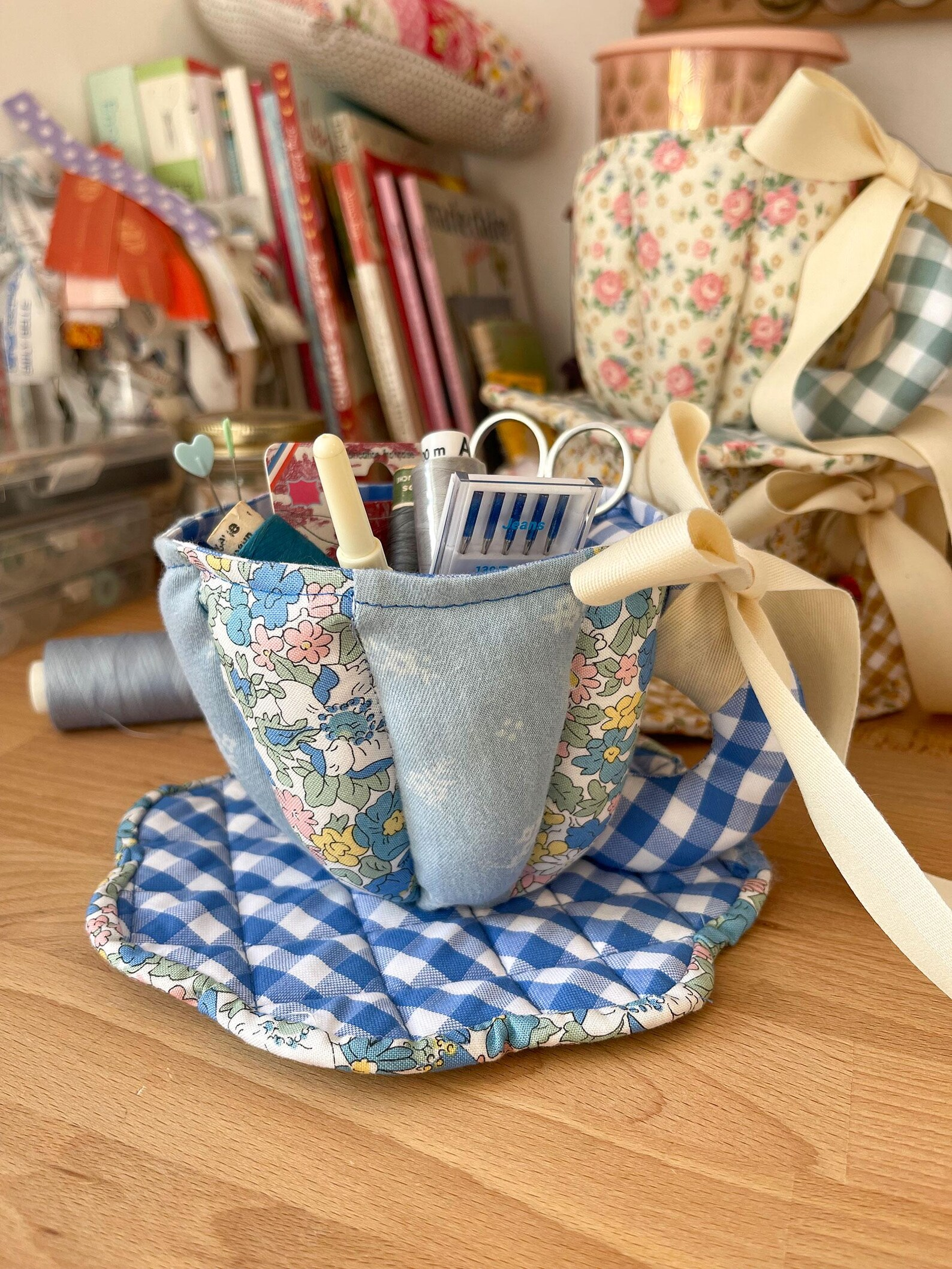 Fabric Teacup Sewing Template - With Instructions