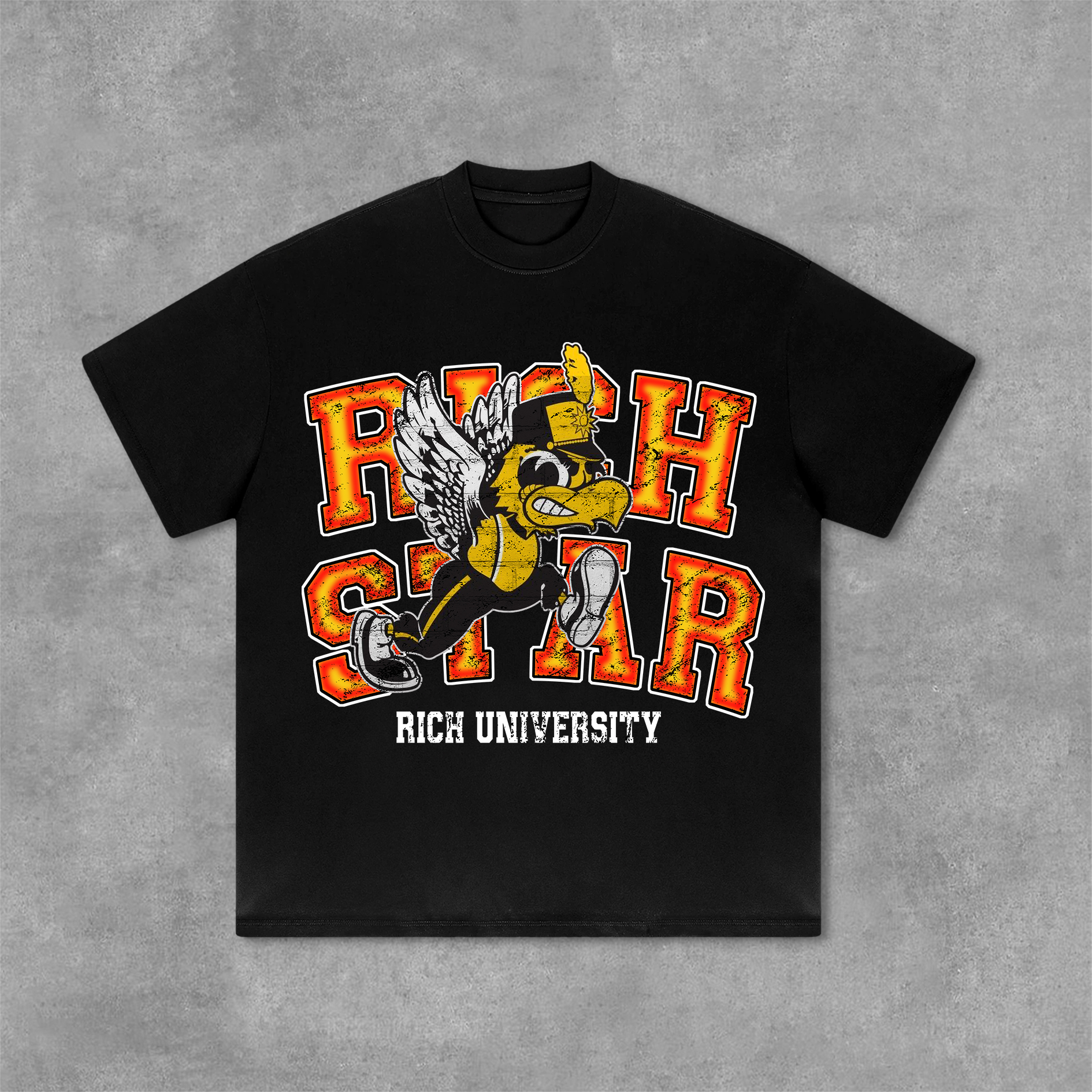 Sopula Vintage Rich Star Graphic Print Cotton T-shirt