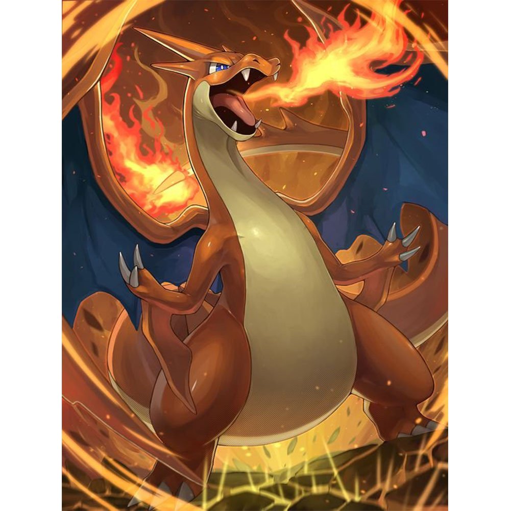 Animal Charizard full round or square drill diamond painting