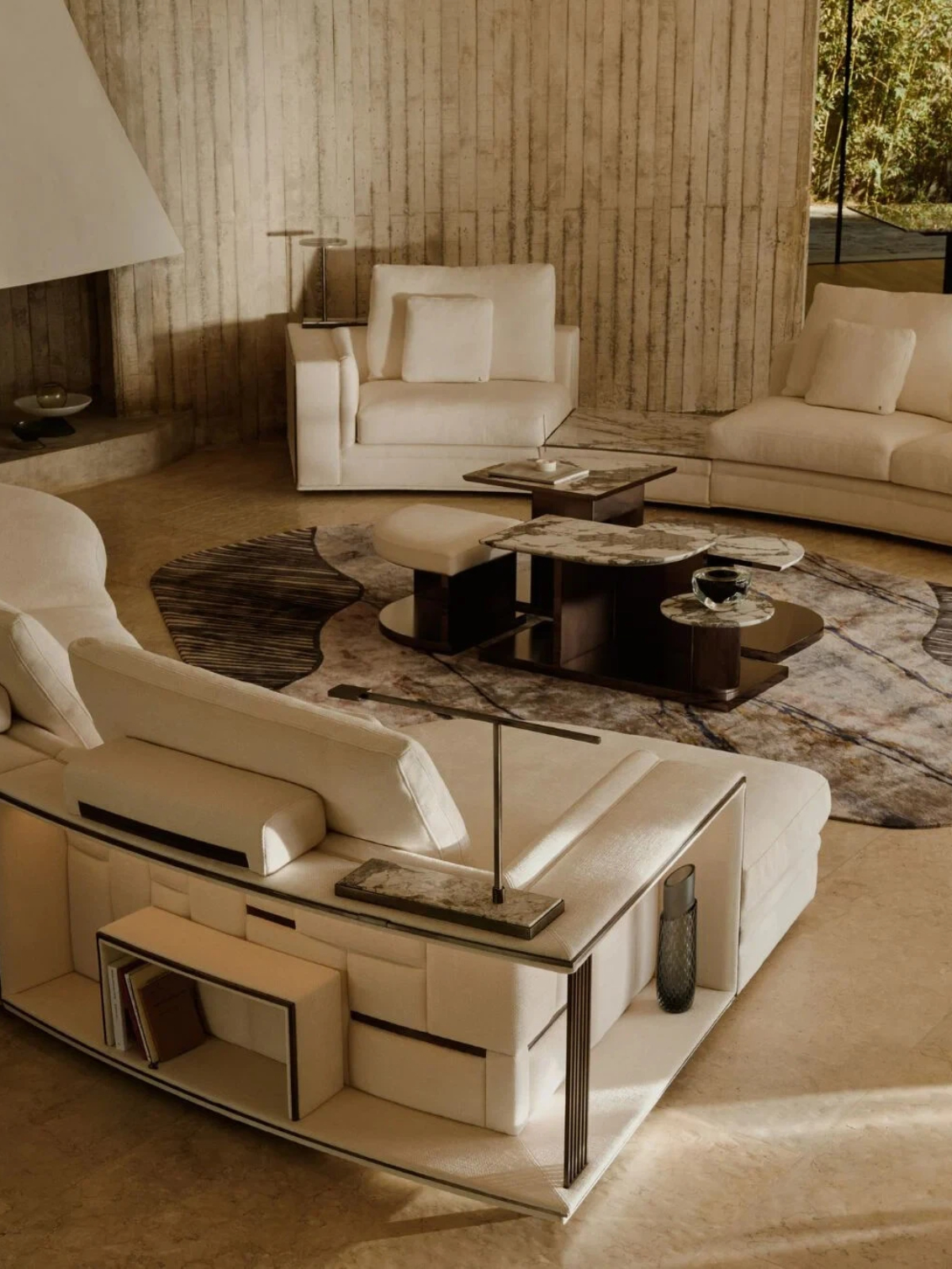 Visionnaire Babylon Rack Circle Sofa, 5-Seater