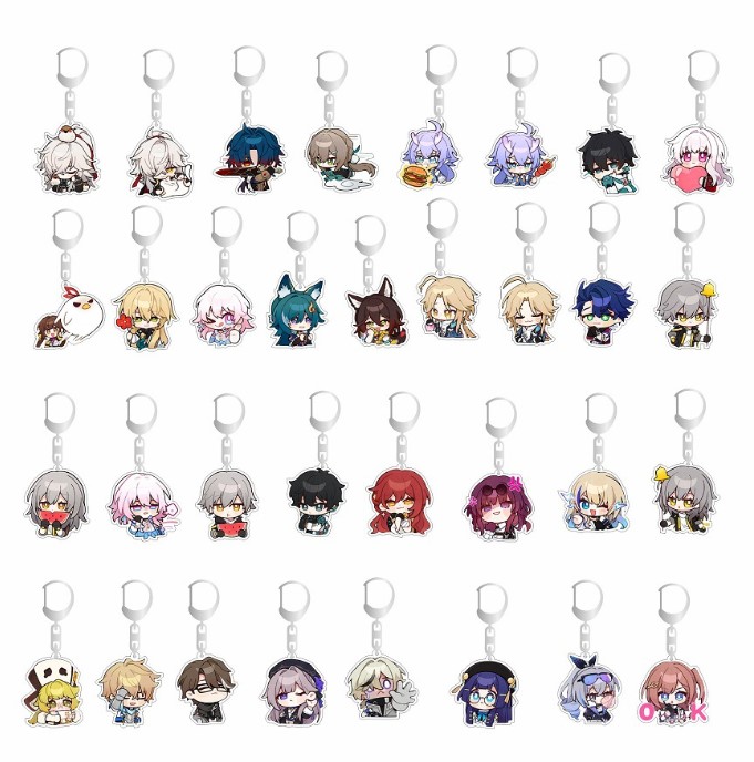 Honkai Star Rail Acrylic Keychains