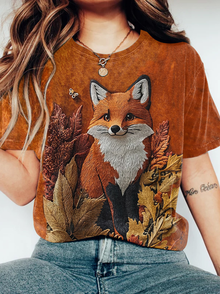 Respect The Locals Protect National Park Maple Leaf Cute Fox Graphic ...