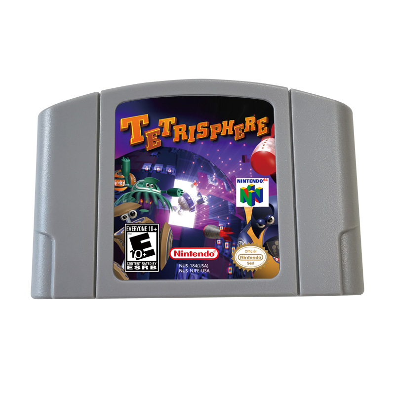 Tetrisphere N64 Cartridge For Nintendo 64 Game Console