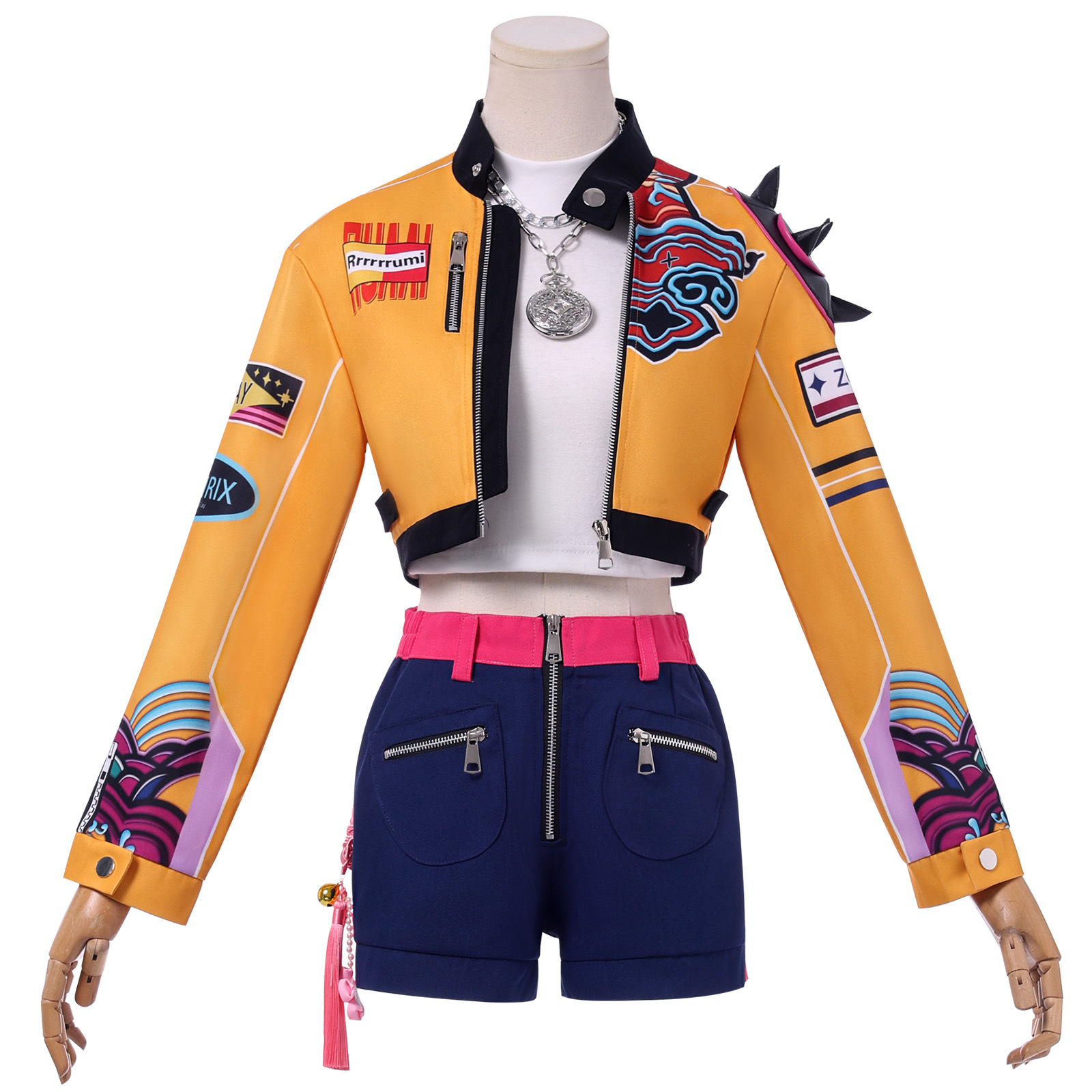 K-pop Demon Hunters Costume Kids Rumi Cosplay Huntrix 3pcs Set Kpop ...