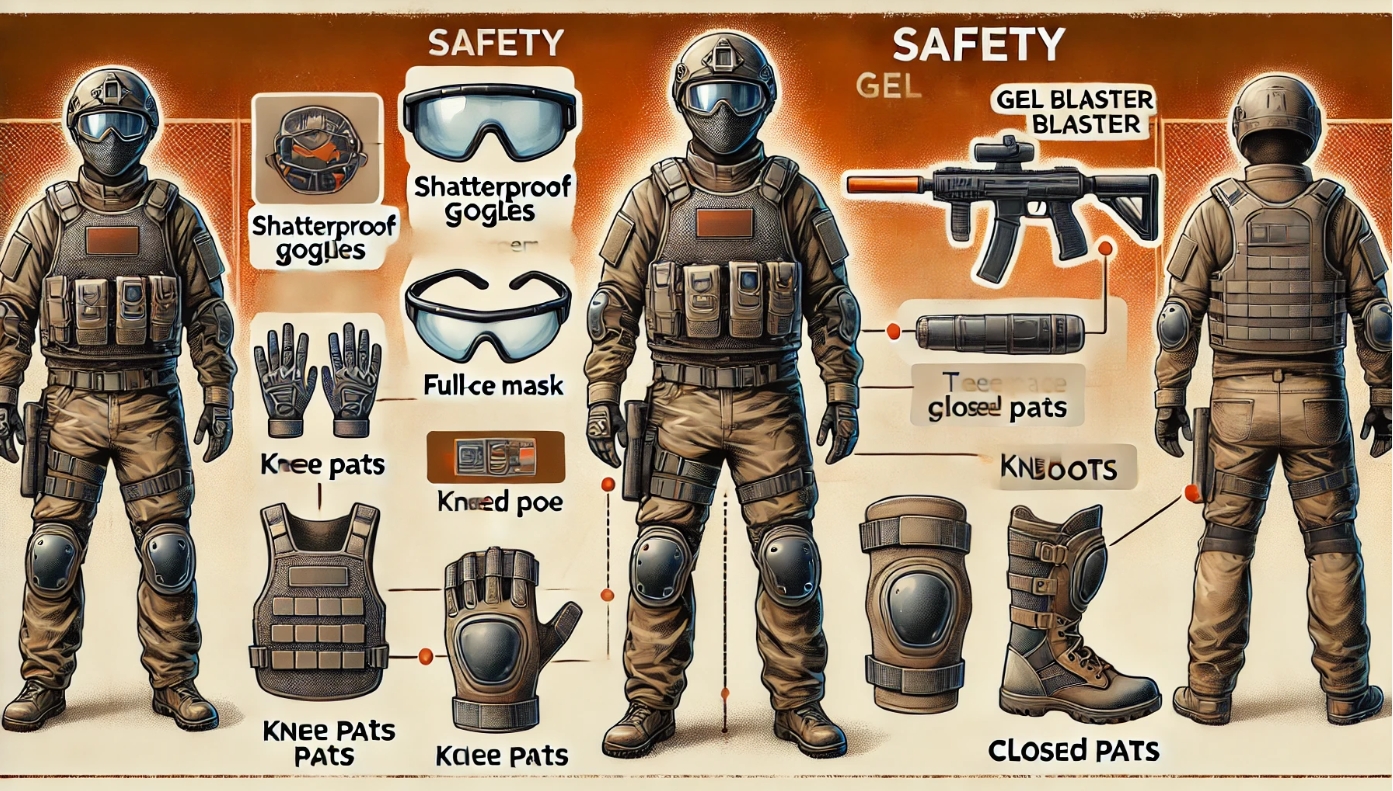 Protective Equipment Needed When Using a Gel Blaster